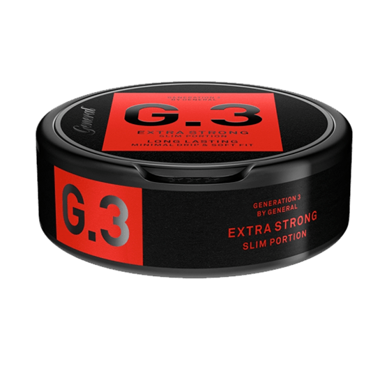 G.3 by General snus | Extra Strong Slim Portionssnus