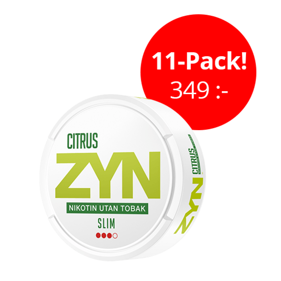 ZYN Slim Citrus Strong | Snusbolaget.se