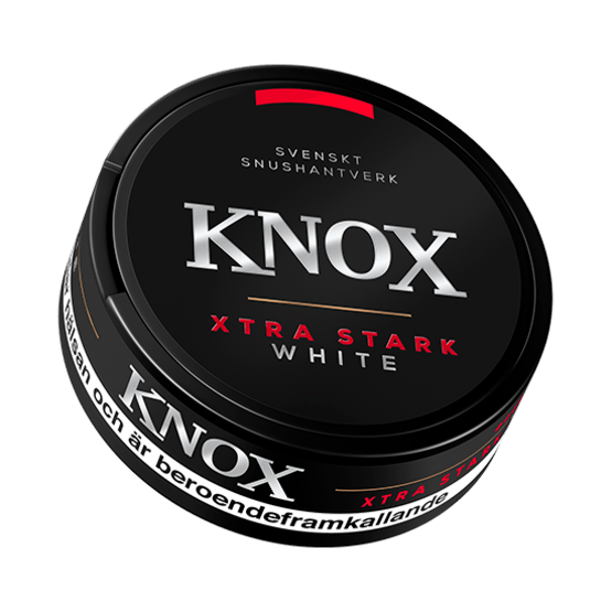 Knox Xtra Stark Vit Portionssnus | Snusbolaget.se