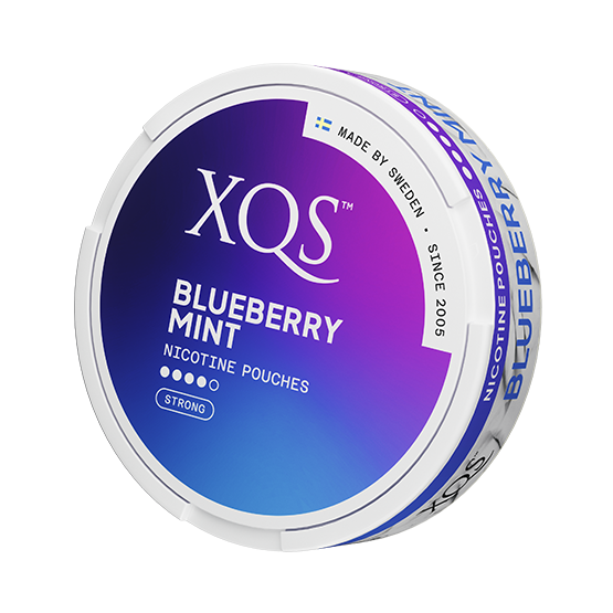 XQS Blueberry Mint Slim All White Portion | Snusbolaget.se