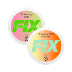 FIX Mixpack Pineapple Rum Coconut & Strawberry Kiwi - Snusbolaget.se
