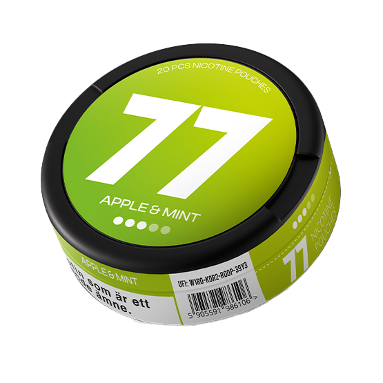 Köp 77 Nicotine Pouches Apple & Mint med snabb hemleverans