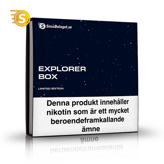 Explorer Box - en gåvobox med 4 nya smaker av vitt snus | Snusbolaget.se