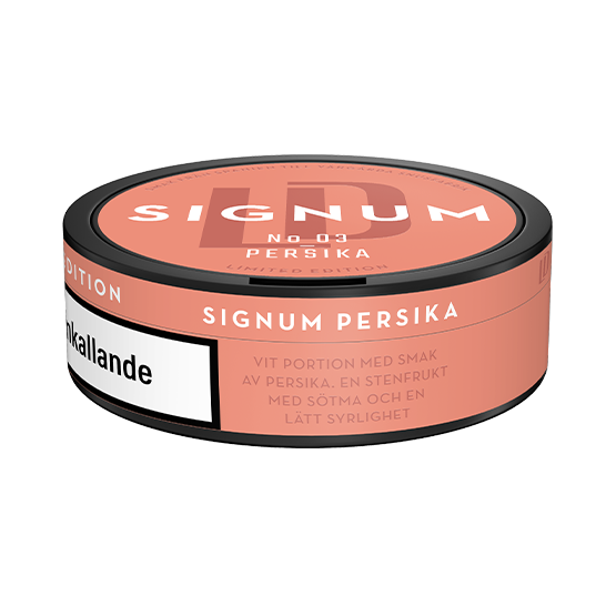 Köp LD Signum Persika Vit Portionssnus med snabb hemleverans