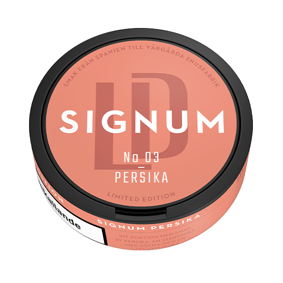 Köp LD Signum Persika Vit Portionssnus med snabb hemleverans