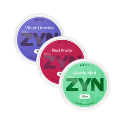 Köp ZYN Slim Red Fruits S2 & ZYN Slim Gentle Mint S2 & ZYN Slim Violet ...