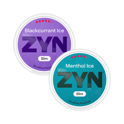 Köp ZYN Slim Menthol Ice S5 & ZYN Slim Blackcurrant Ice S5 Mixpack med ...